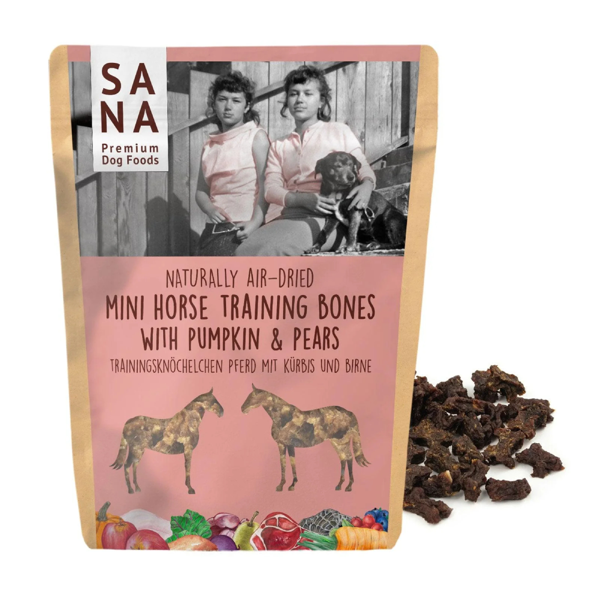 SANADOG Mini kostke Konj buča in hruška